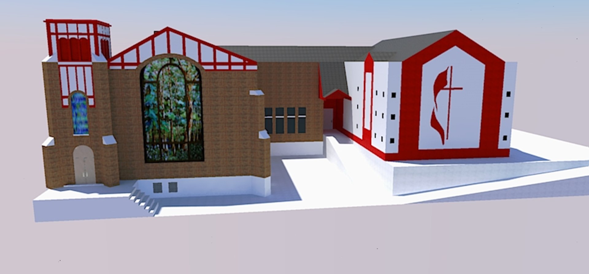 Church methodist model - TurboSquid 1362137