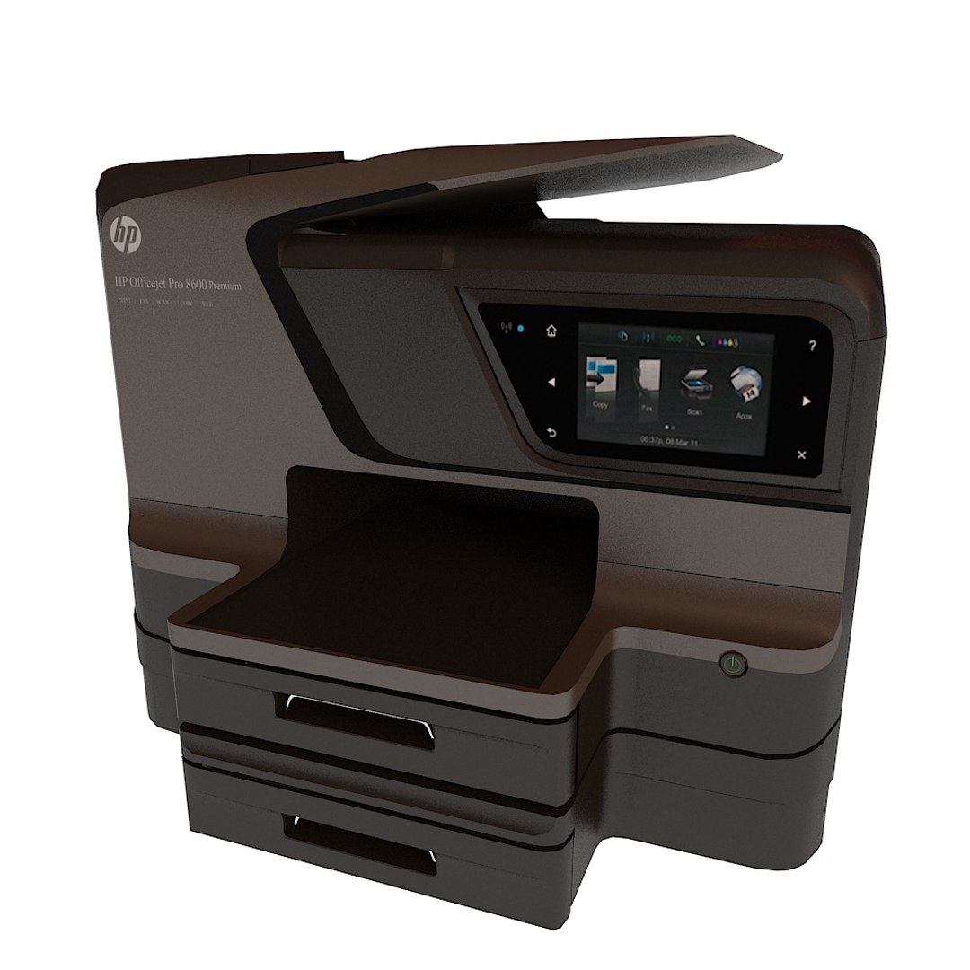 3d Model Hp Officejet Pro 8600
