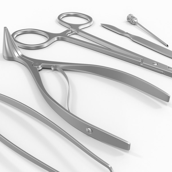3d medical instruments set