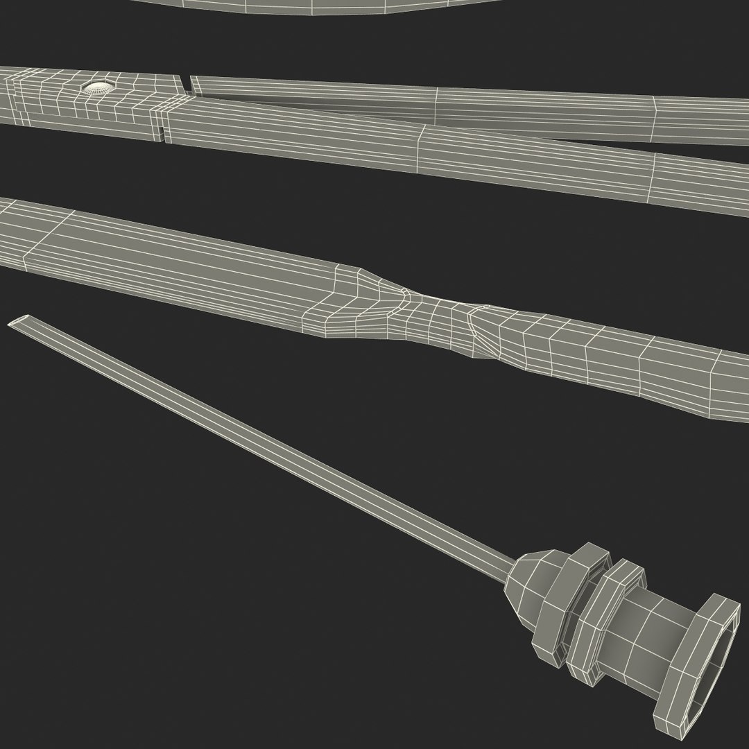 3d medical instruments set