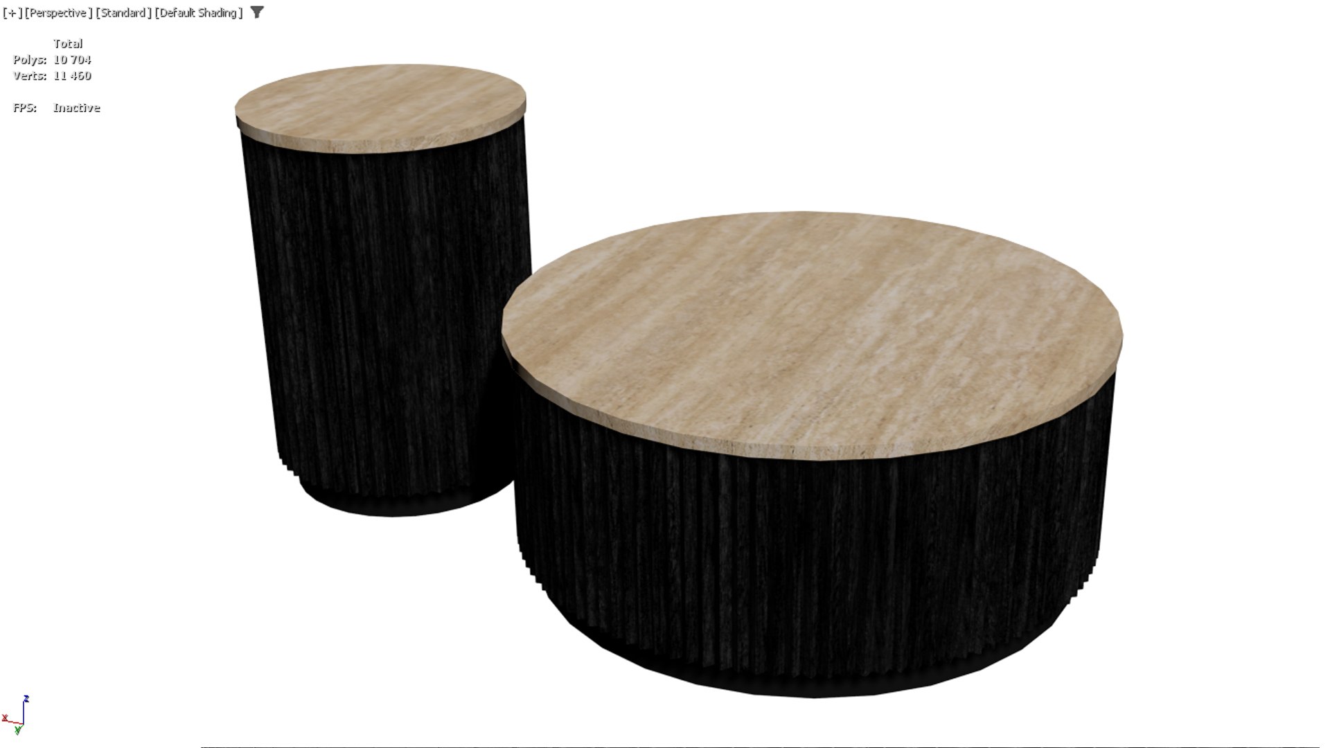 3D CFS Hampton Fluted Ribbed Round Tables - TurboSquid 2221343