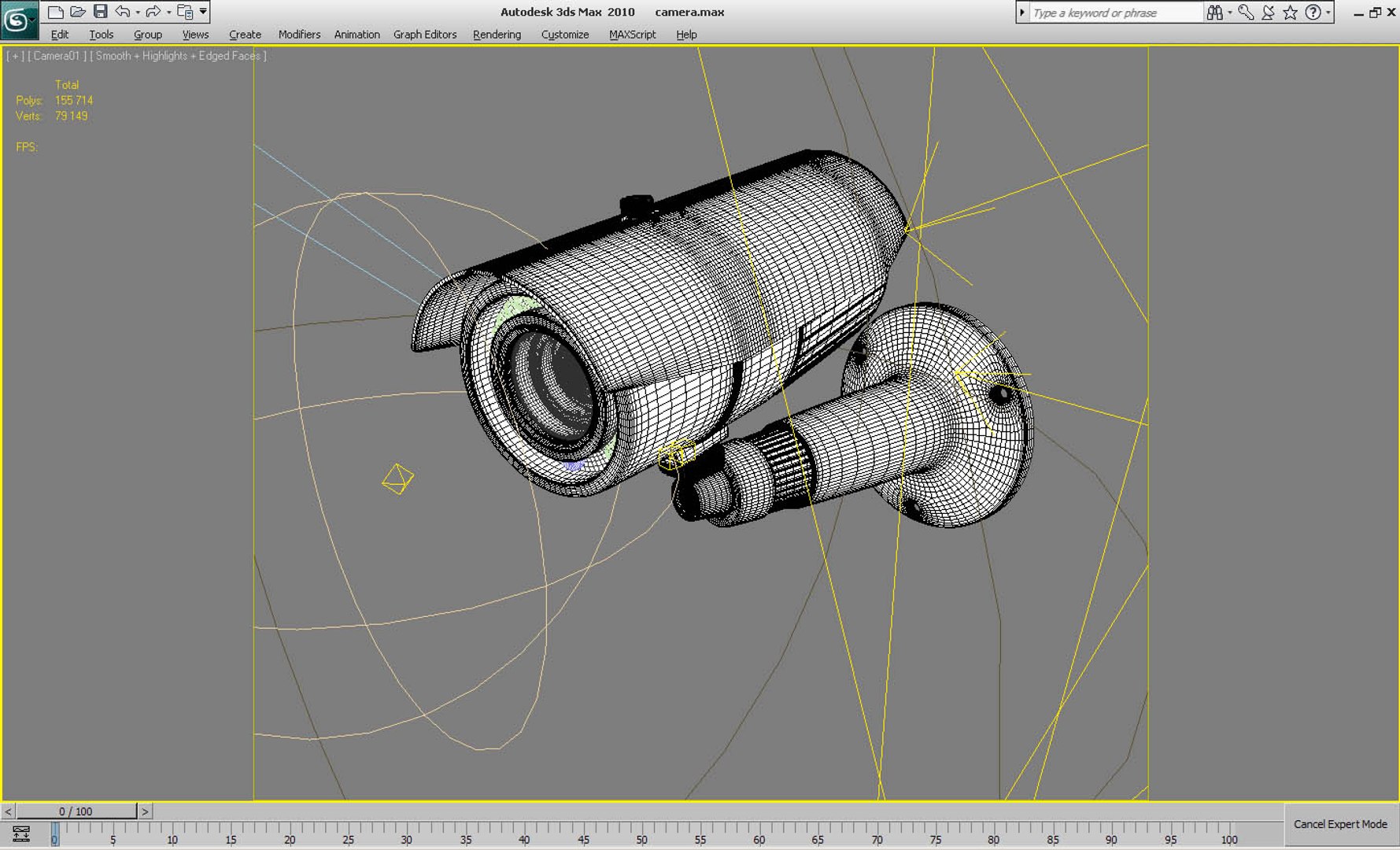 cctv camera 3d model
