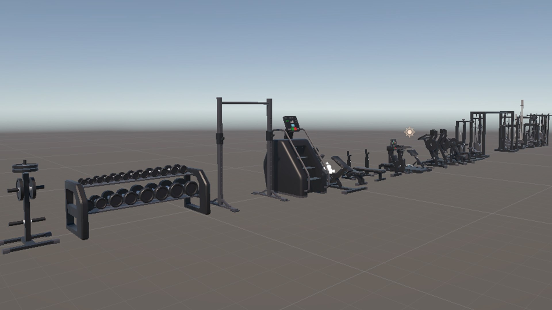 3D Low Poly Gym Equipments - TurboSquid 2307603