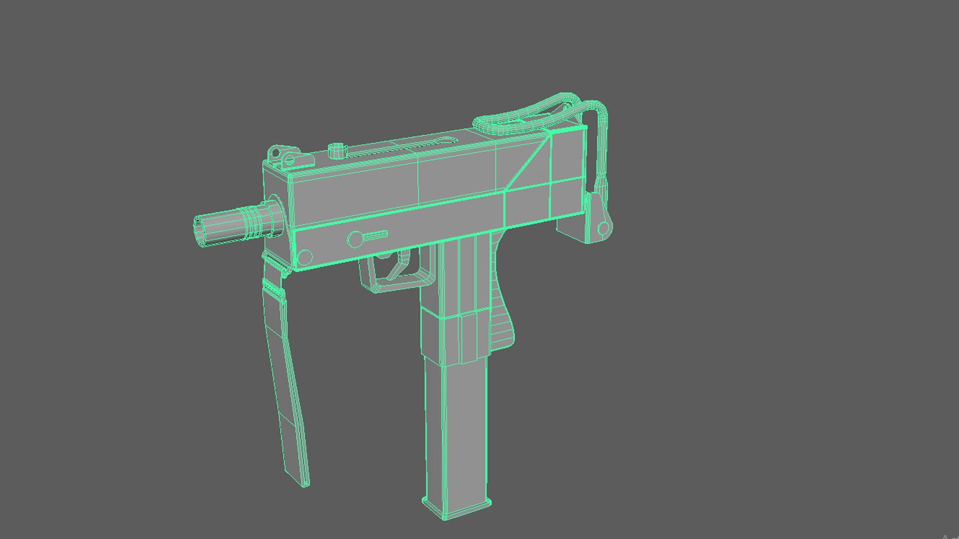 Low-poly mac-10 3D model - TurboSquid 1710892