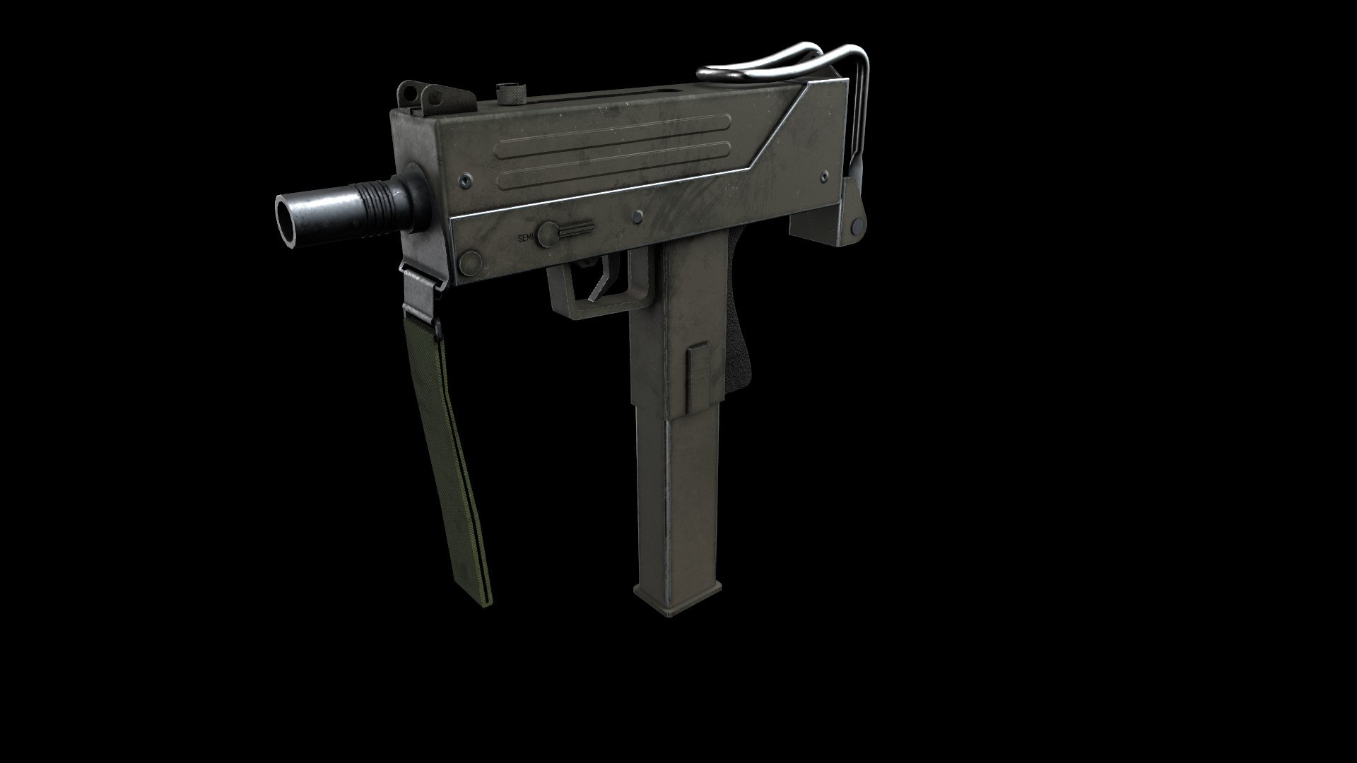 Low-poly mac-10 3D model - TurboSquid 1710892