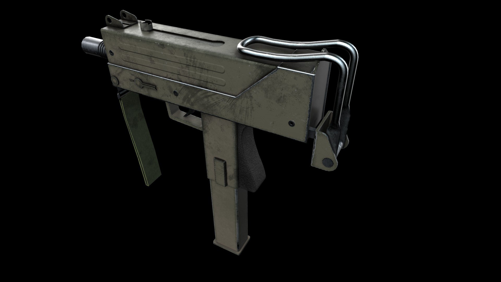 Low-poly mac-10 3D model - TurboSquid 1710892