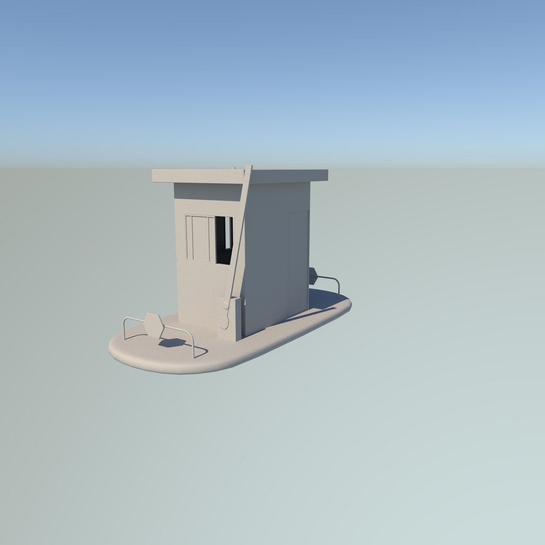3D Model Security Guard Room Low-poly 3D Model - TurboSquid 2338794