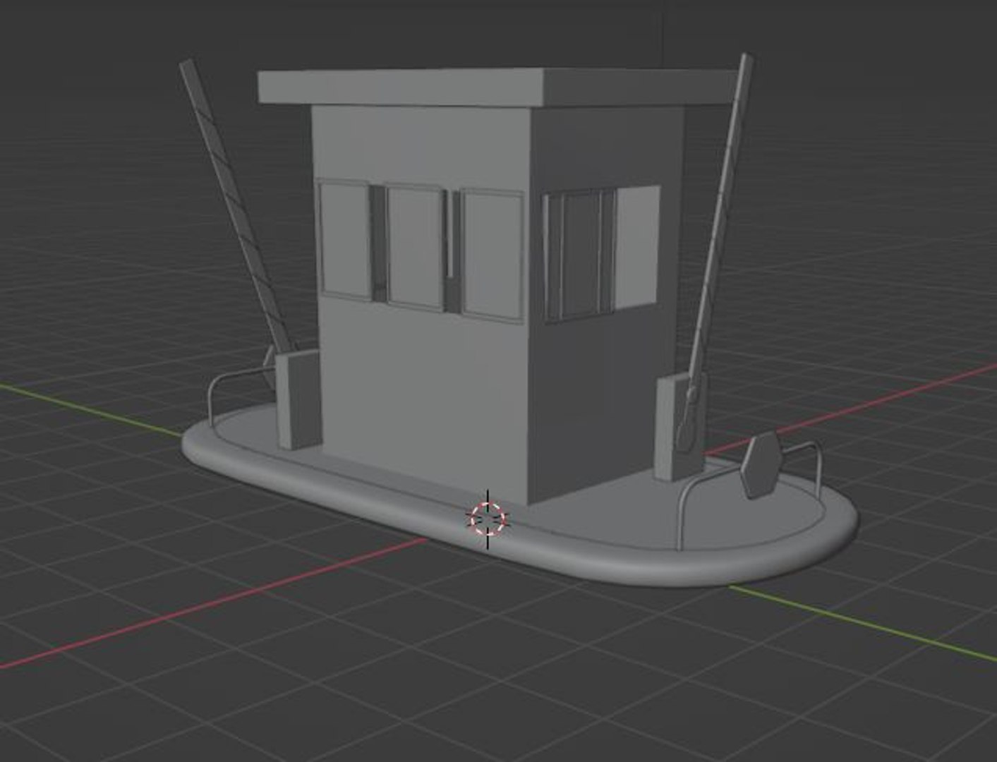 3D Model Security Guard Room Low-poly 3D Model - TurboSquid 2338794