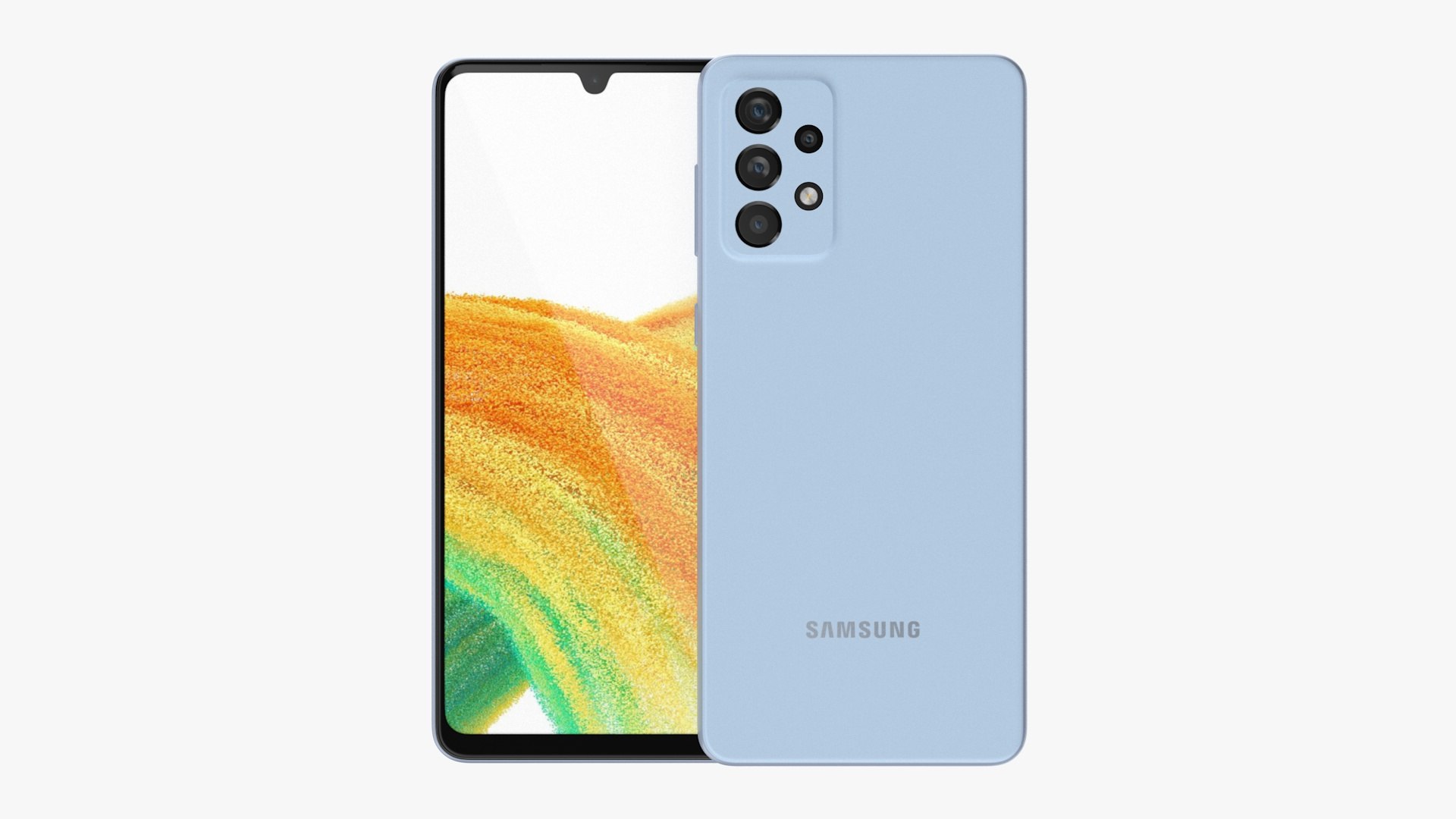 Samsung Galaxy A33 Blue 3D - TurboSquid 1871380