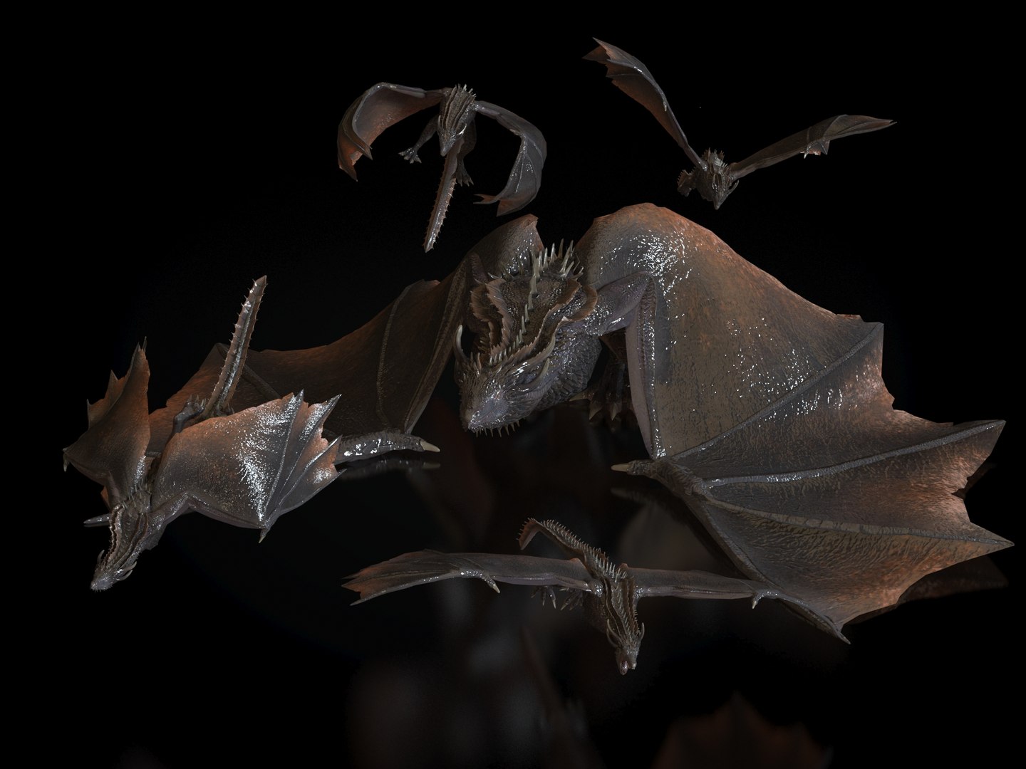 3D Dragon Fantasy Character Low-poly Model - TurboSquid 2004777