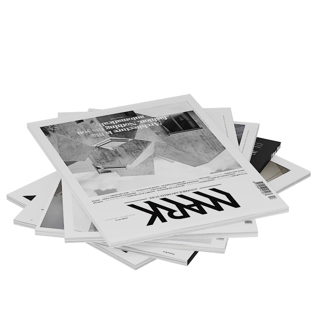 Magazines dark color 2 3D model - TurboSquid 1655205