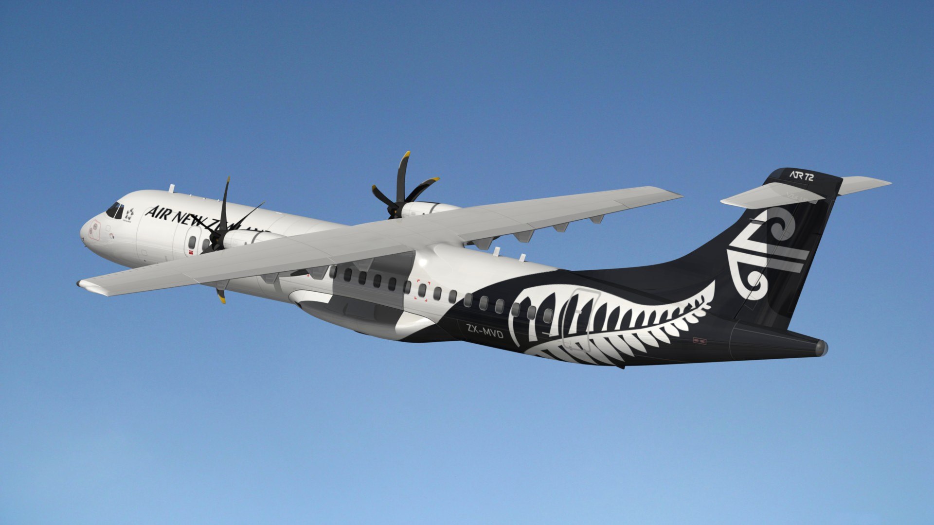 3D Atr 72 Air New - TurboSquid 1647996
