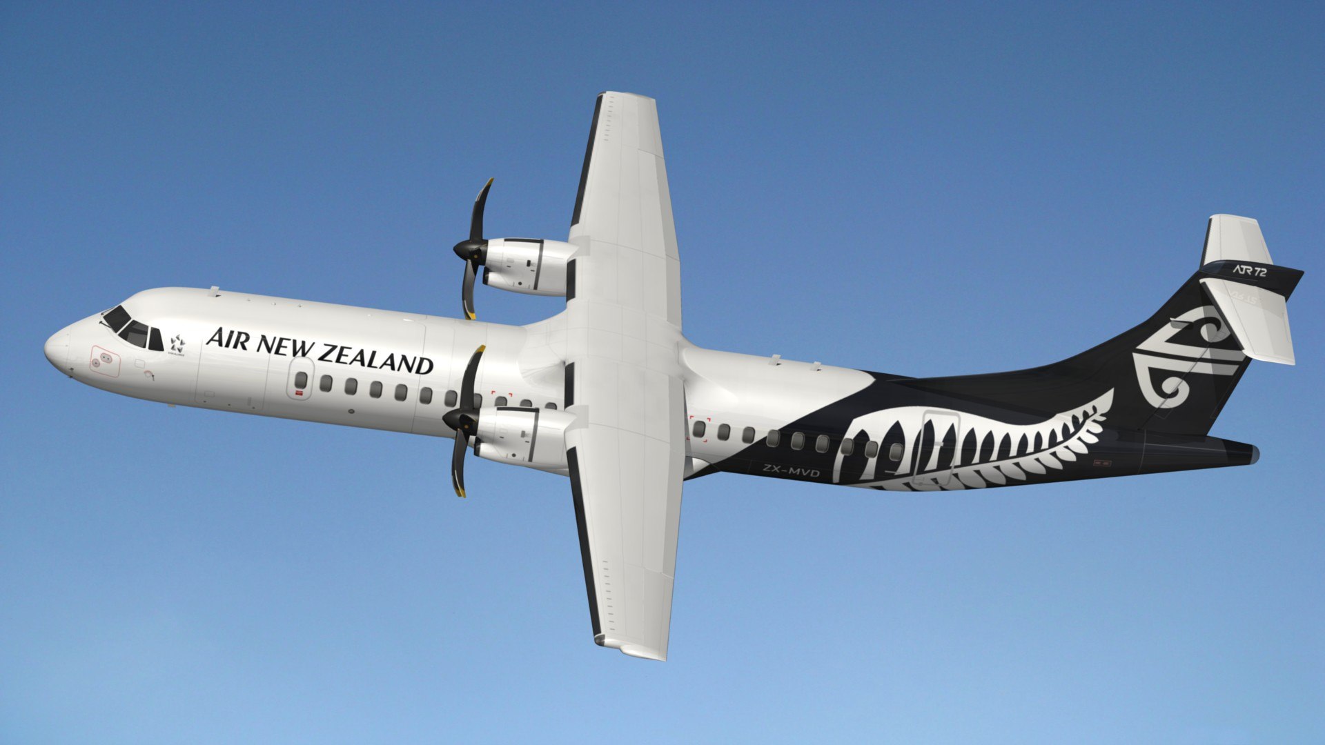 3D Atr 72 Air New - TurboSquid 1647996