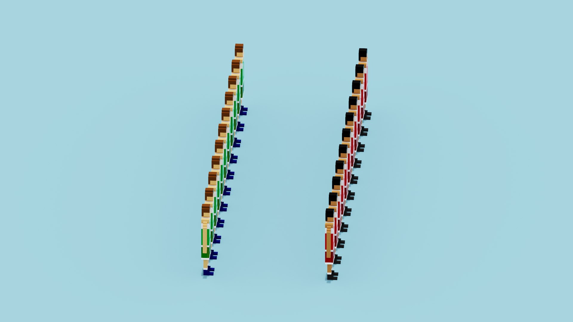 Voxel Basketball Team Players 3D Model - TurboSquid 2064301