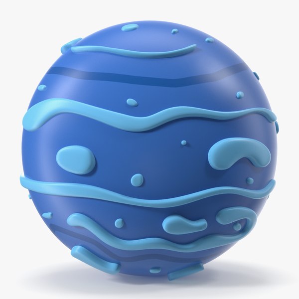 3D Cartoon Planet Neptune model - TurboSquid 1865732