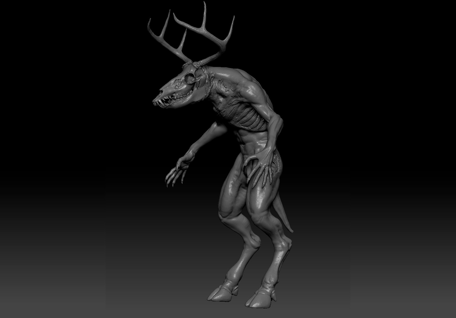 3D Wendigo Creature - TurboSquid 1819073