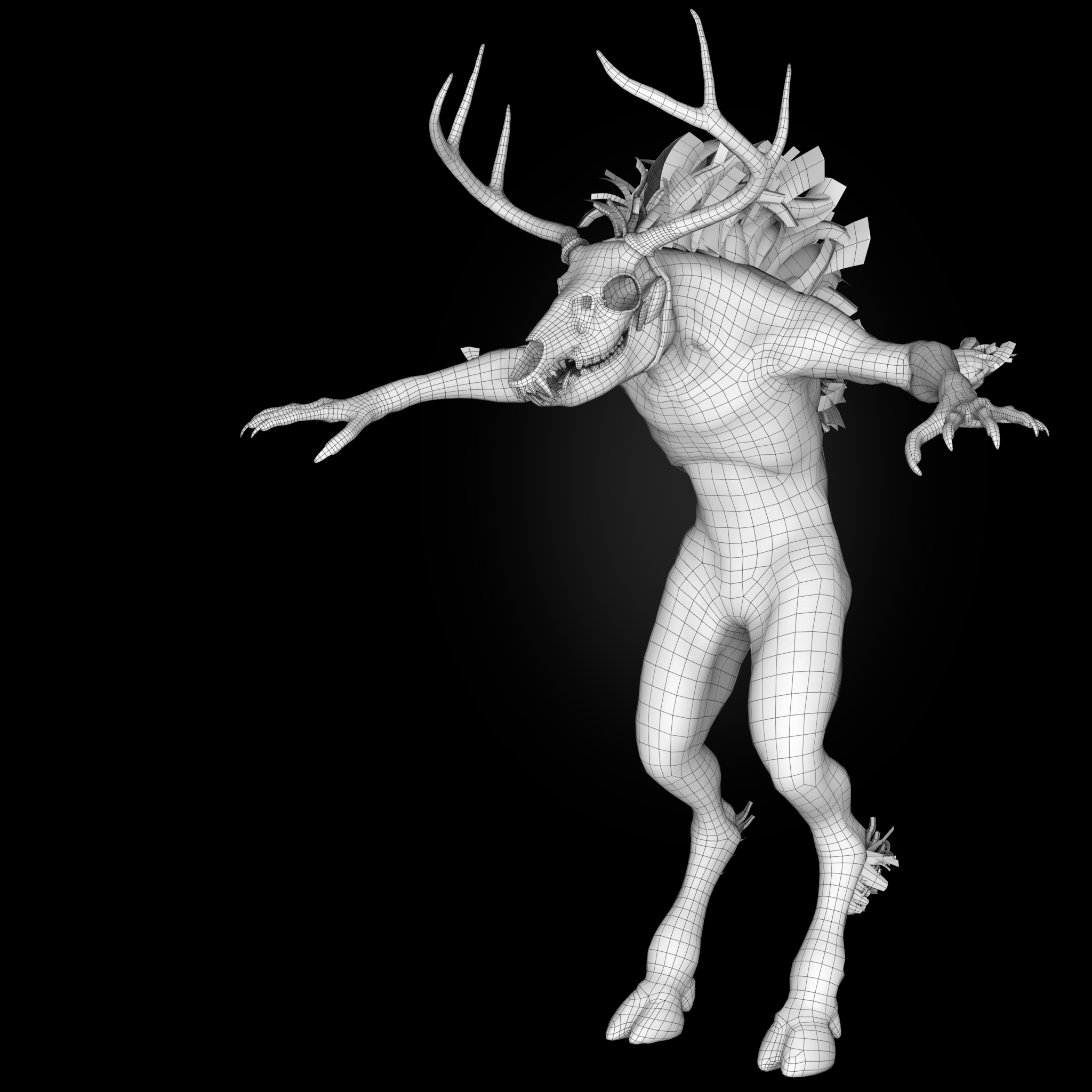 3D Wendigo Creature - TurboSquid 1819073