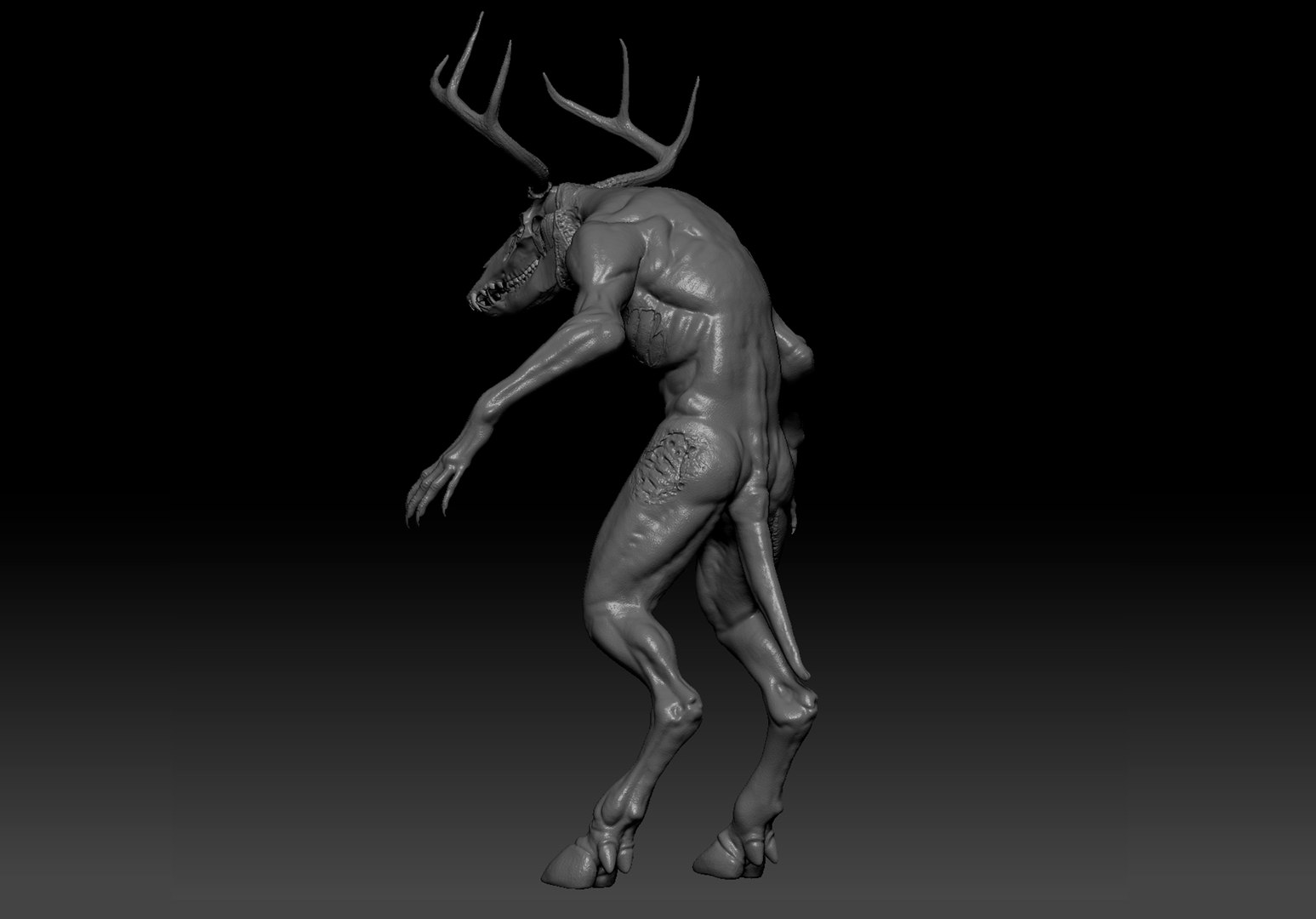 3D Wendigo Creature - TurboSquid 1819073