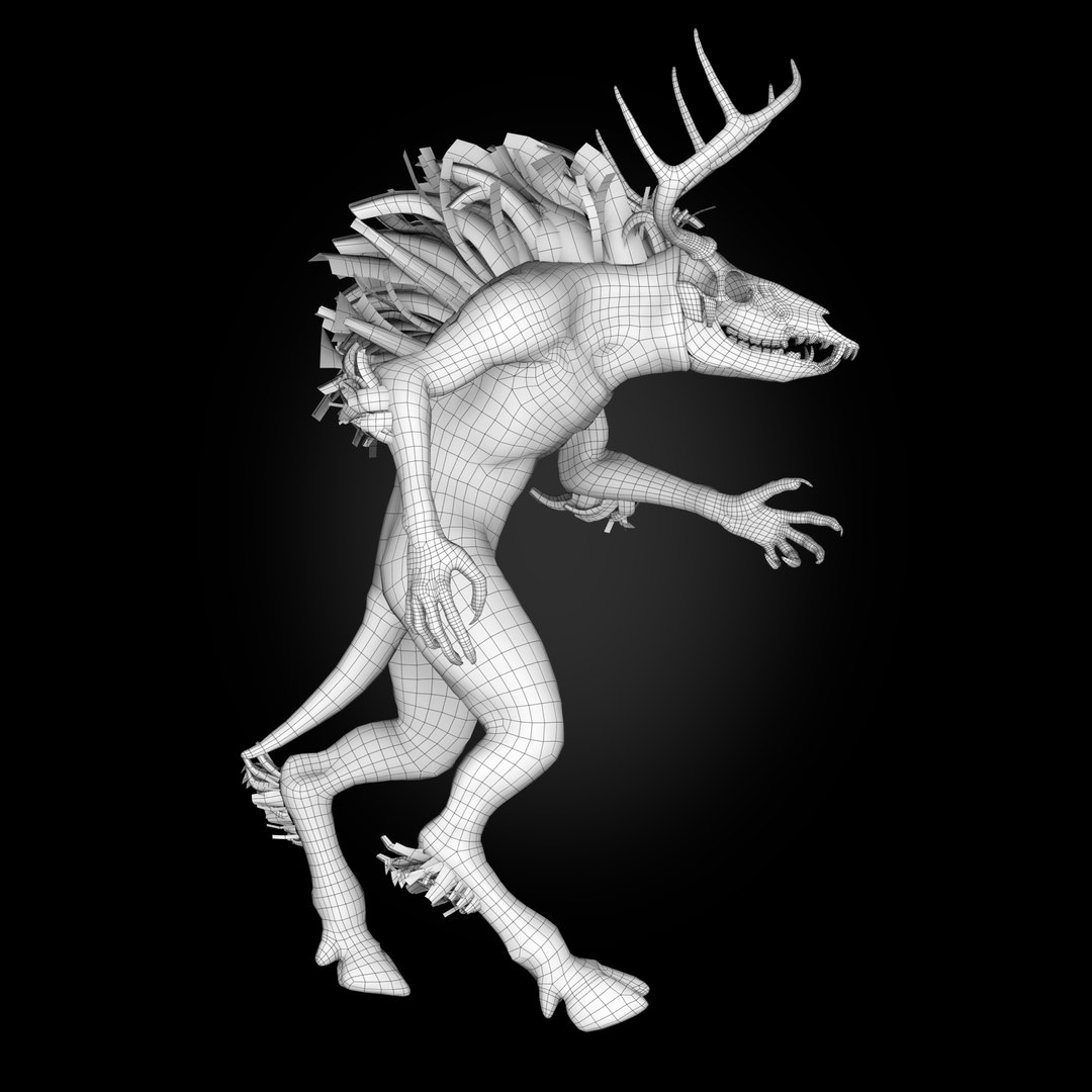 3D Wendigo Creature - TurboSquid 1819073