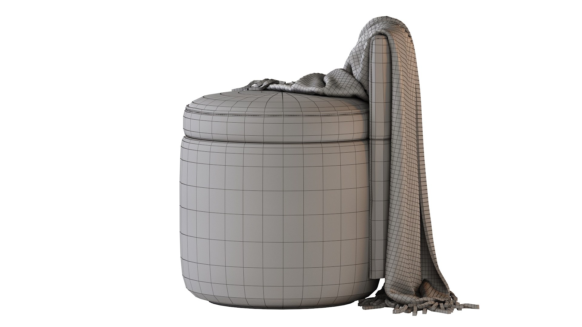 3D Pouf MADISON Turri Model - TurboSquid 1874674