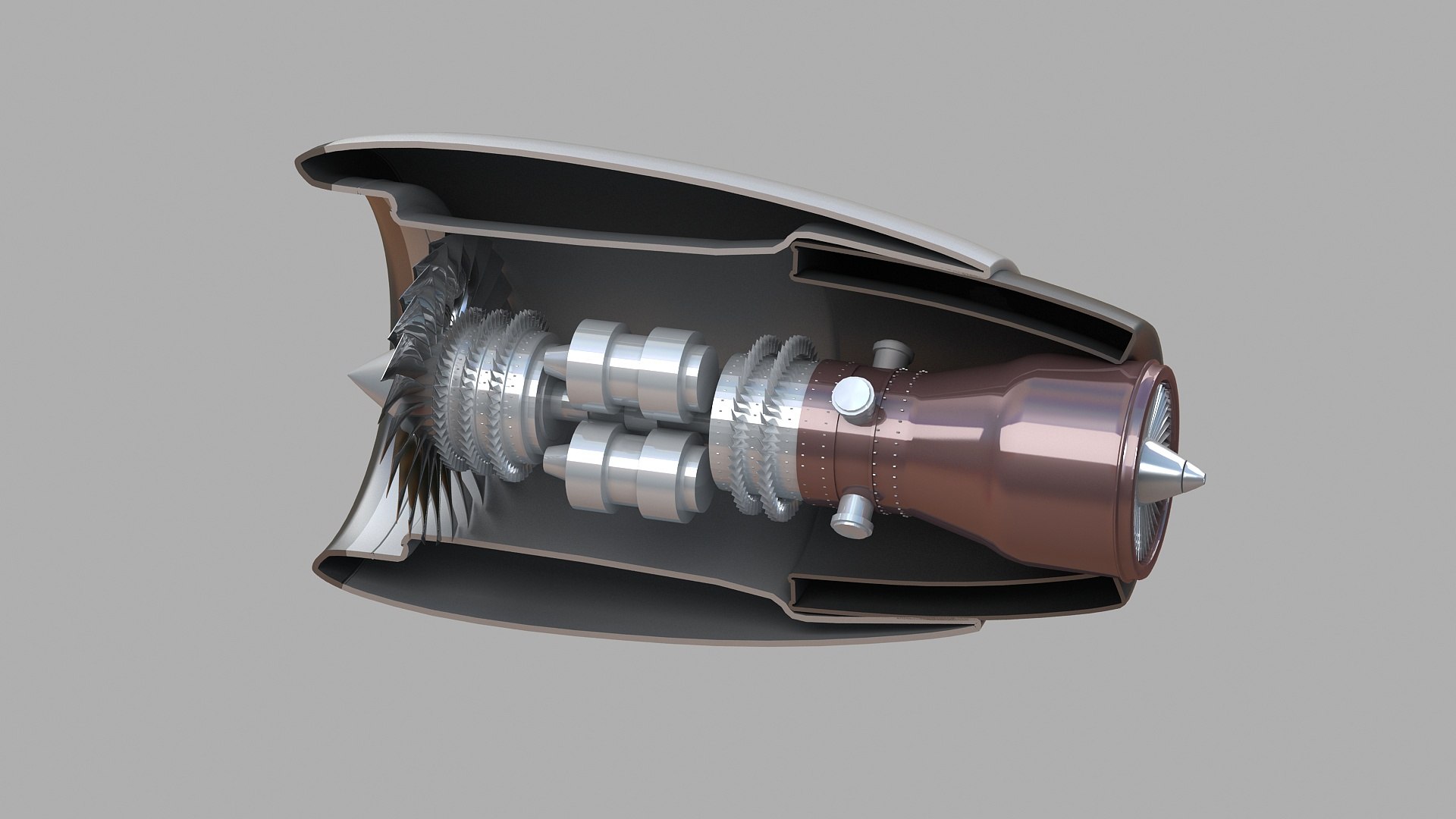 3D Aircraft Jet Engine Motor Airplane Vehicle Plane Air Jumbo ...