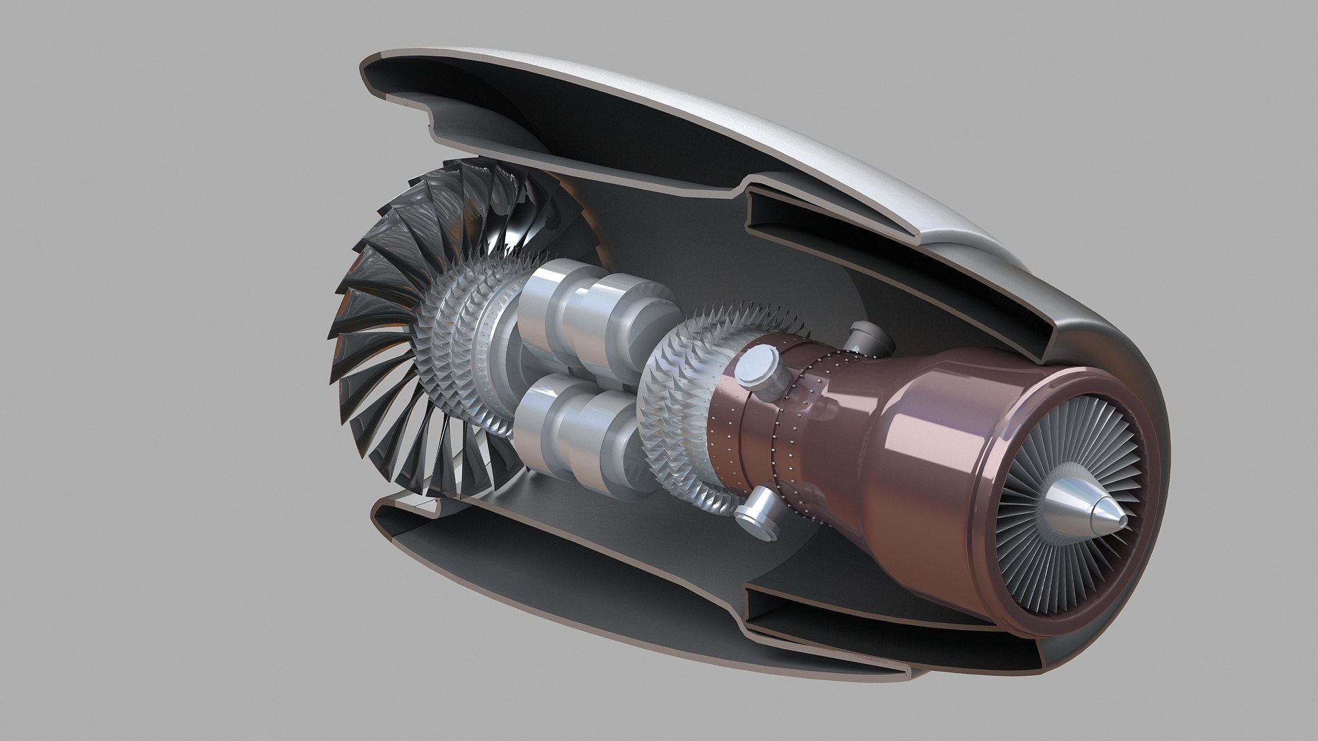 3D Aircraft Jet Engine Motor Airplane Vehicle Plane Air Jumbo ...