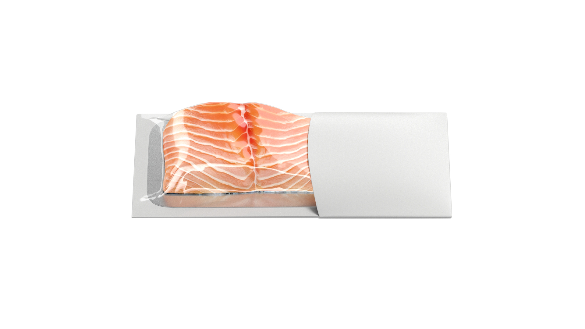 3D White Salmon Carton Pack - Trout Cardboard Container - TurboSquid ...