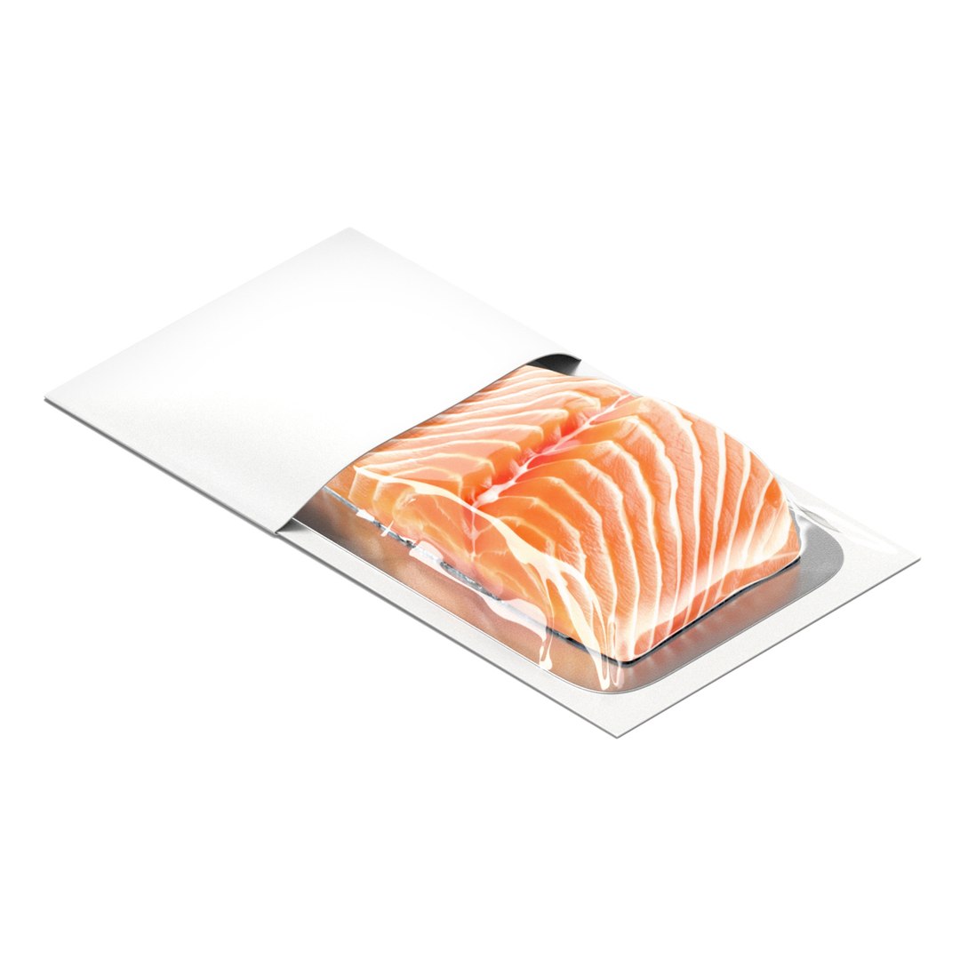 3D White Salmon Carton Pack - Trout Cardboard Container - TurboSquid ...
