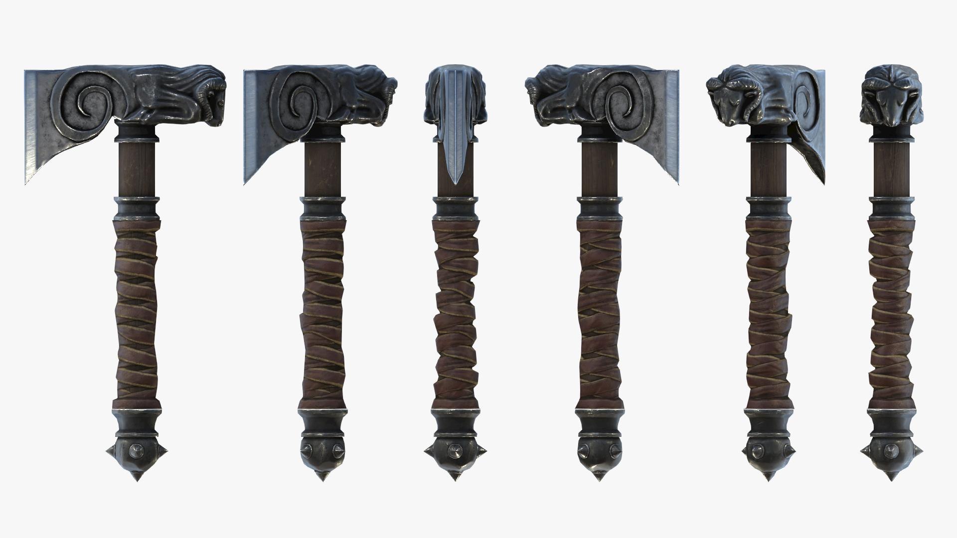 Fantasy Axe RPG Axe Hammer Hand Axe Shepherds Axe Battleaxe Ono ...