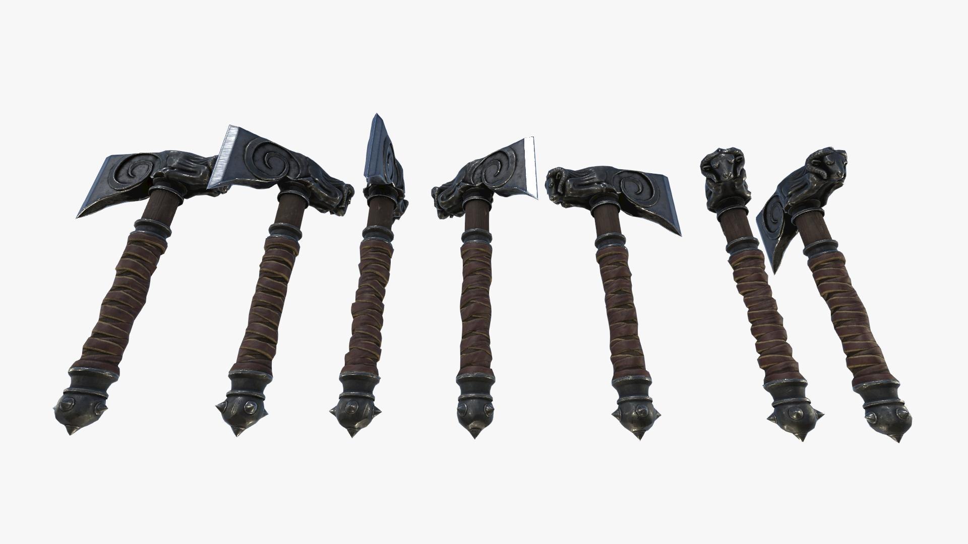 Fantasy Axe RPG Axe Hammer Hand Axe Shepherds Axe Battleaxe Ono ...