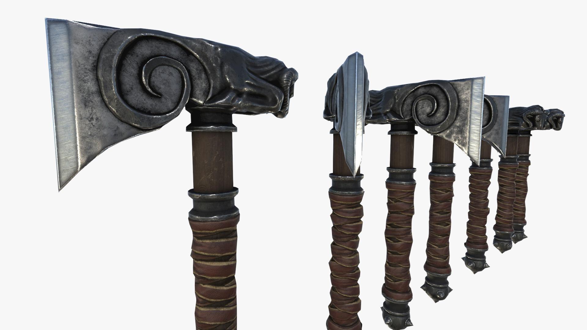 Fantasy Axe RPG Axe Hammer Hand Axe Shepherds Axe Battleaxe Ono ...