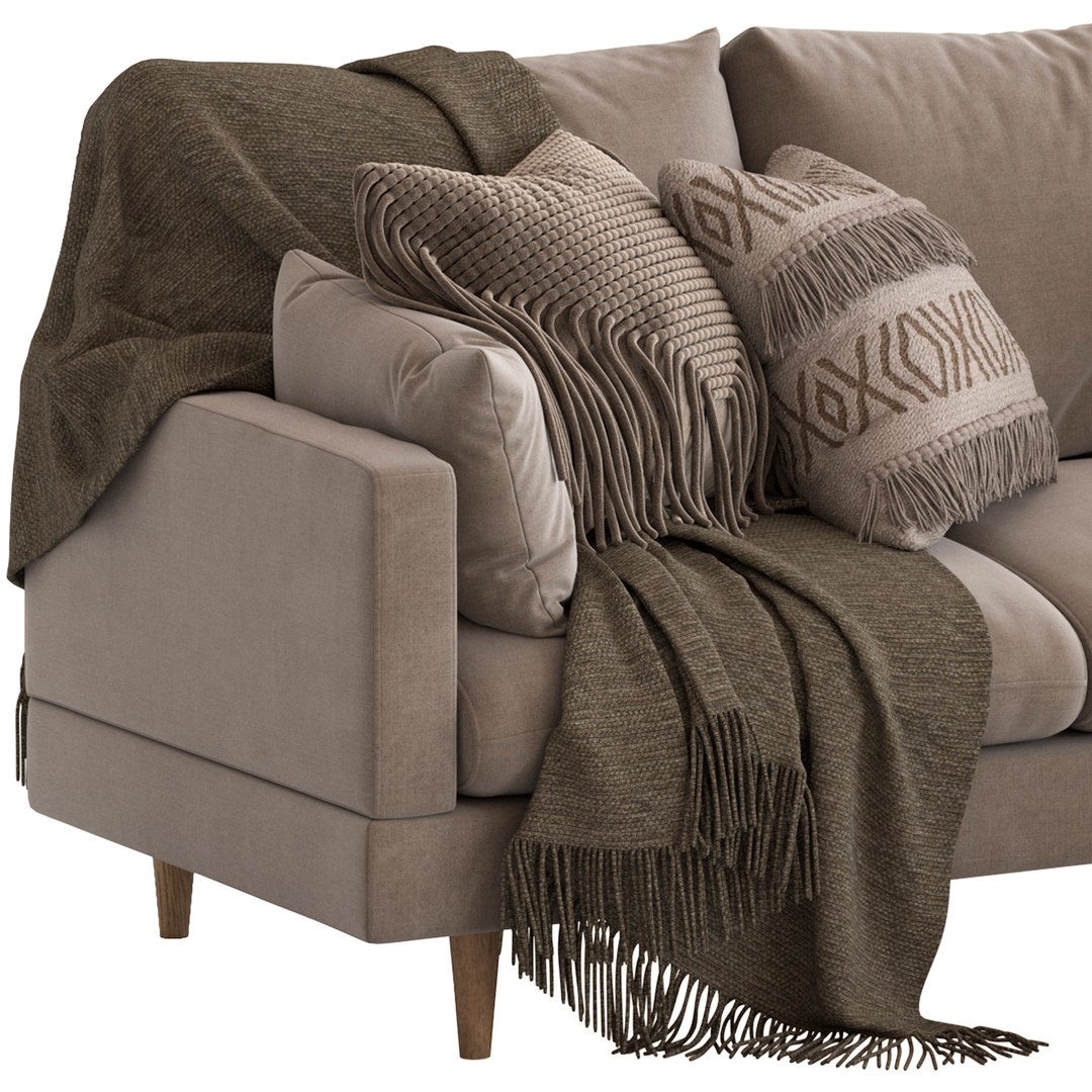3D Temple And Webster Silas Sofa-3seater With Chaise - TurboSquid 2166166