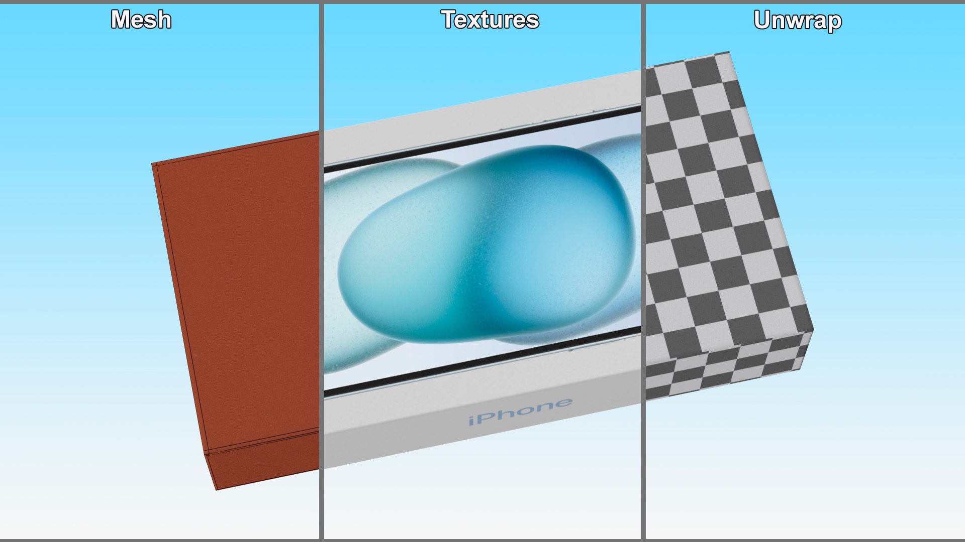 Apple IPhone 15 Plus Blue Packaging Box 3D Model - TurboSquid 2215326