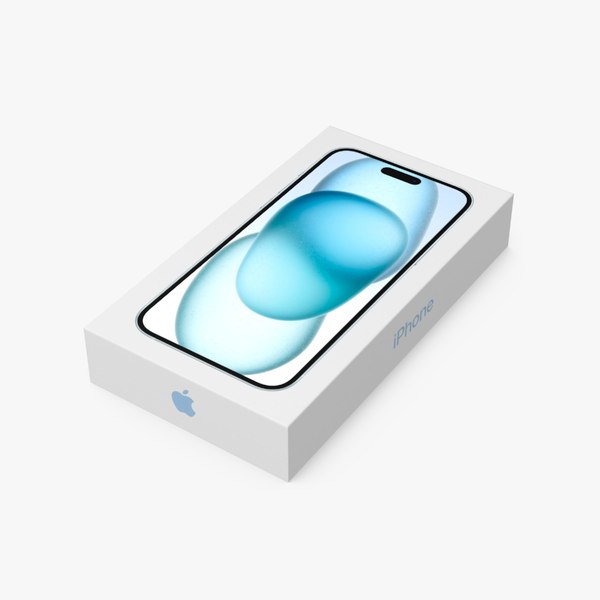 modelo 3d Caja De Embalaje Azul Apple iPhone 15 Plus - TurboSquid 2215326