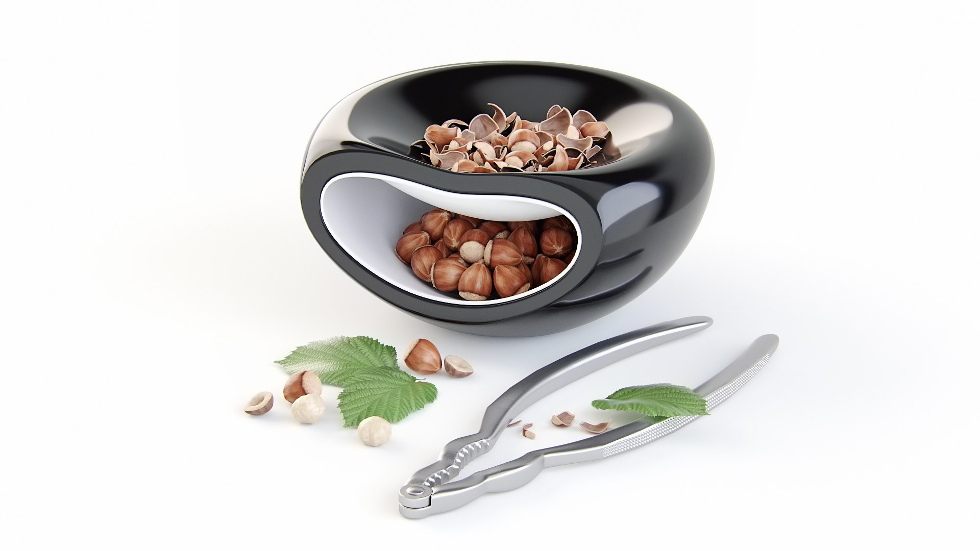3D Eva Solo Smiley bowl with hazelnuts - TurboSquid 2170310