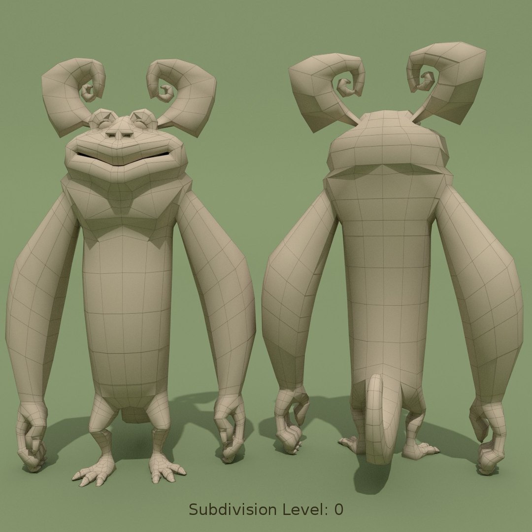 3ds Max Monsters Cartoon B
