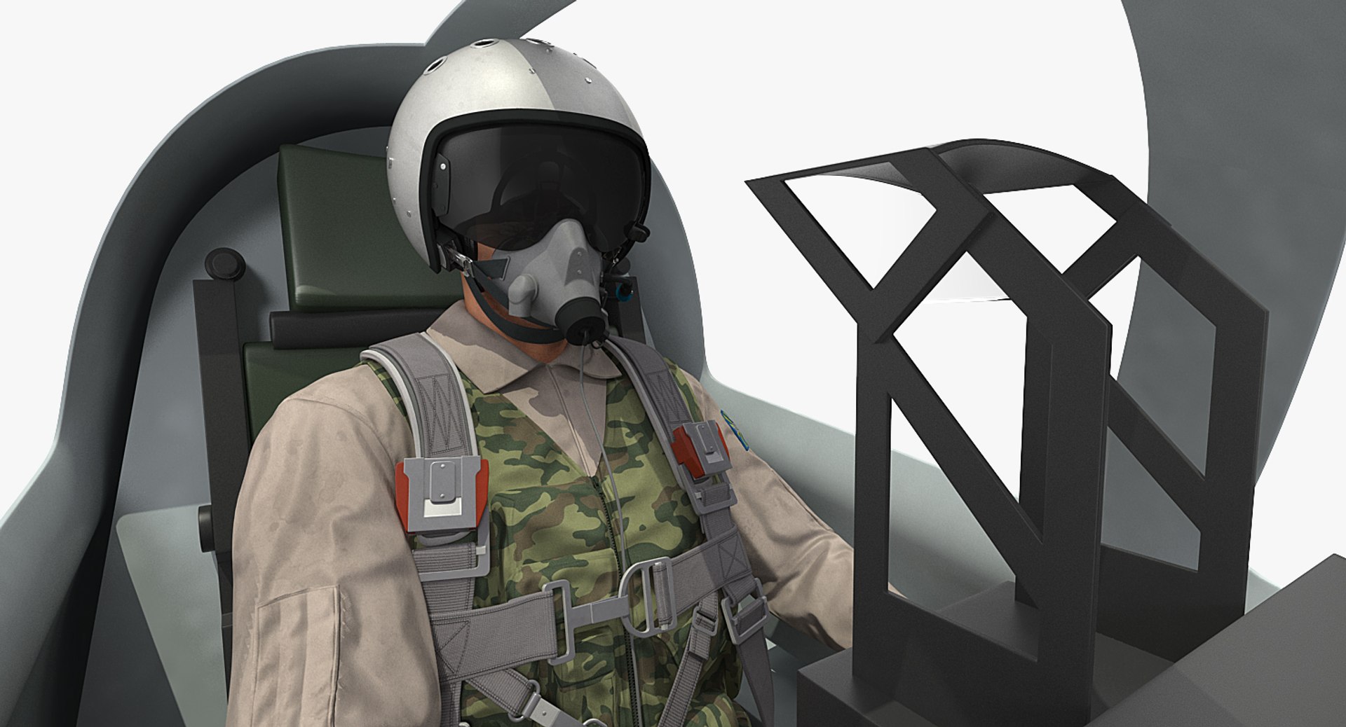 Jet Fighter Pilot Cockpit Model - TurboSquid 1330705