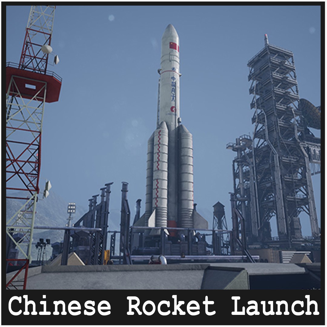 Chinese Rocket Launch 220 Assets 3D Model - TurboSquid 1983803