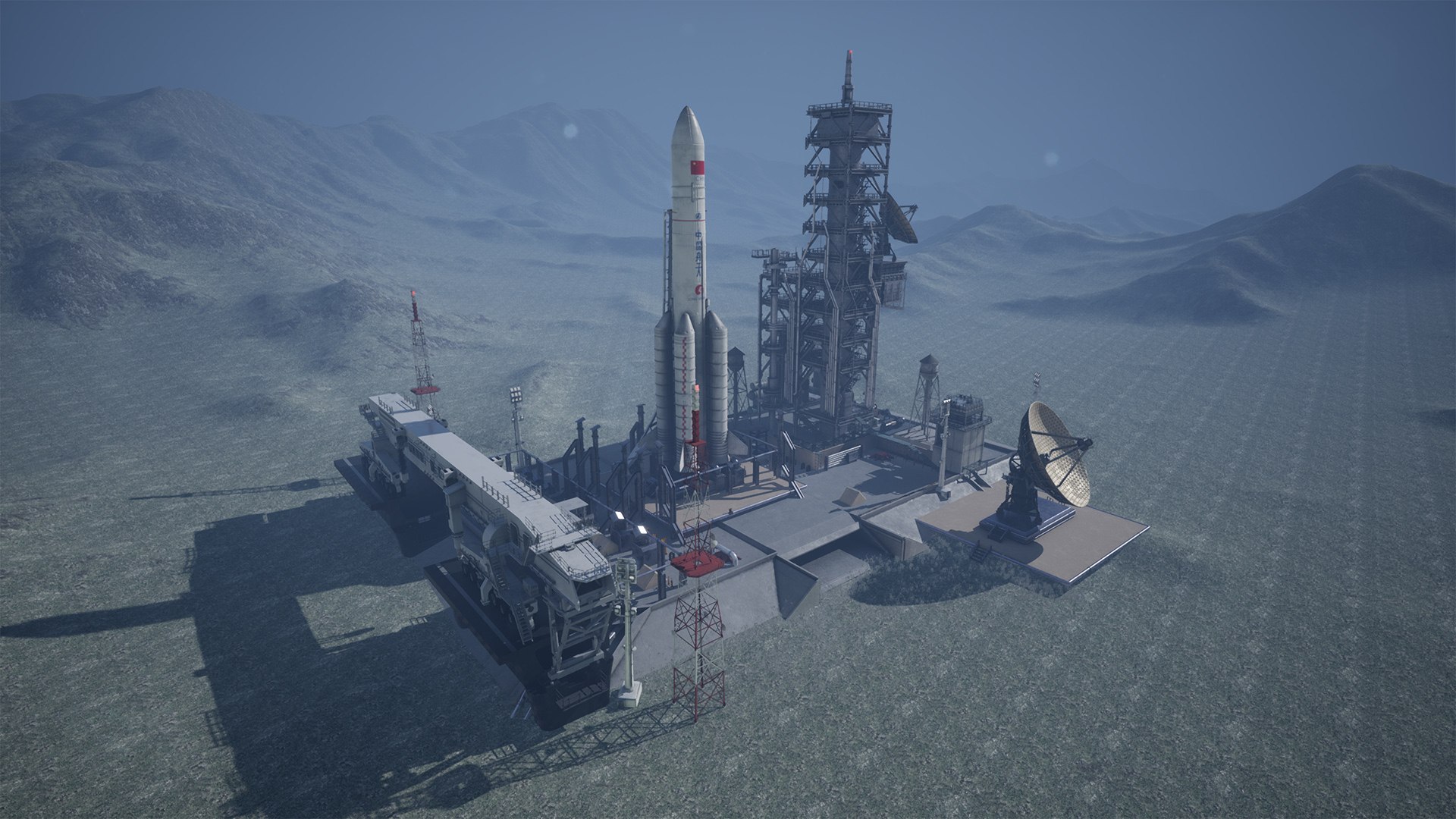 Chinese Rocket Launch 220 Assets 3D Model - TurboSquid 1983803