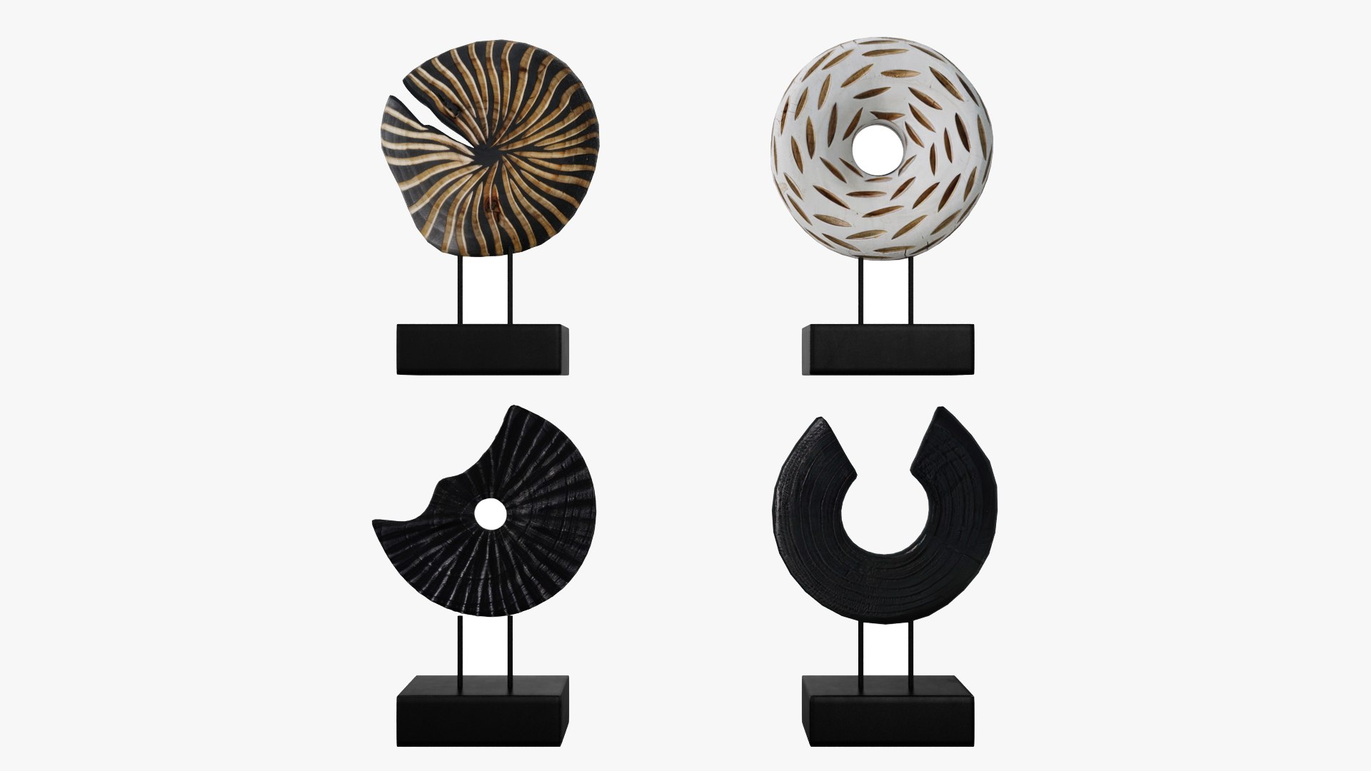 3D Model Sculpture Round Abstract - TurboSquid 2101072