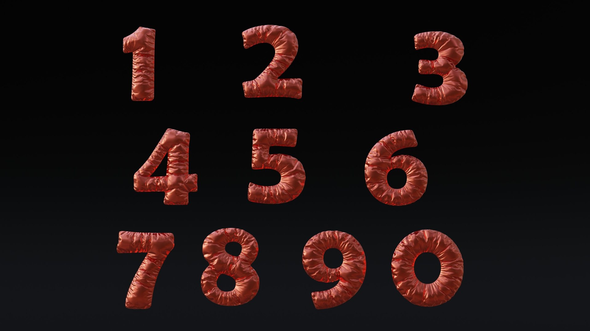 Numbers 3D - TurboSquid 1960769