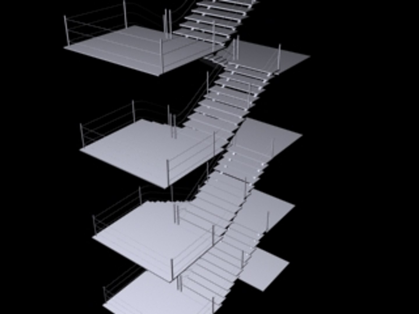 maya stair interiors buildings
