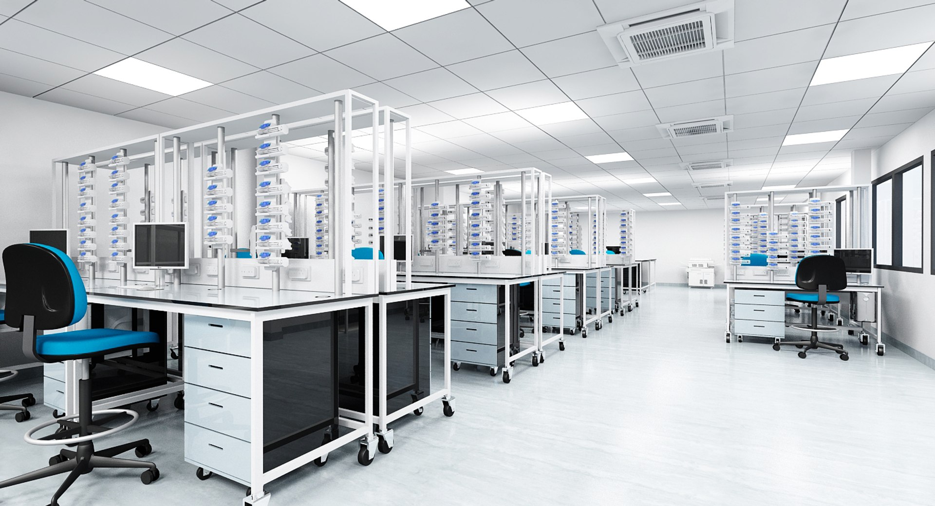 3d Model Medical Laboratory Interior