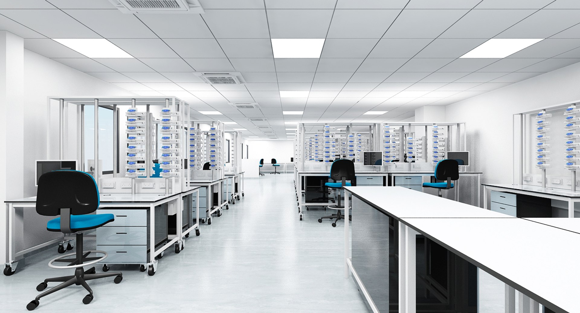 3d Model Medical Laboratory Interior