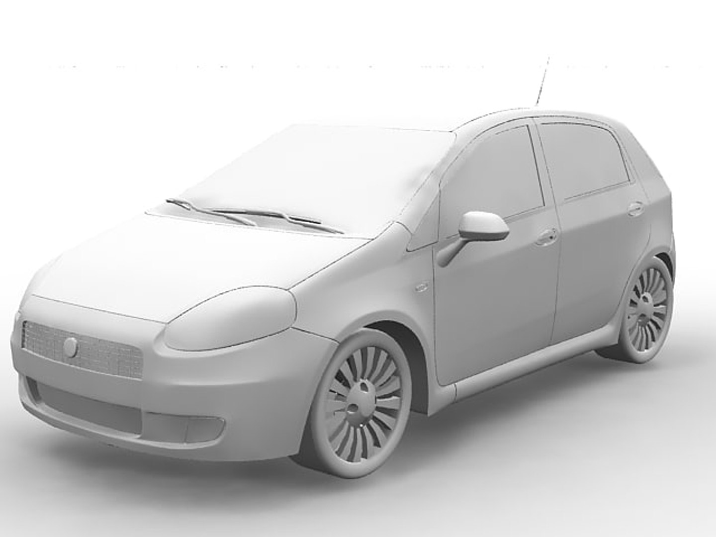 Fiat Punto Grande Model 3D - TurboSquid 322140