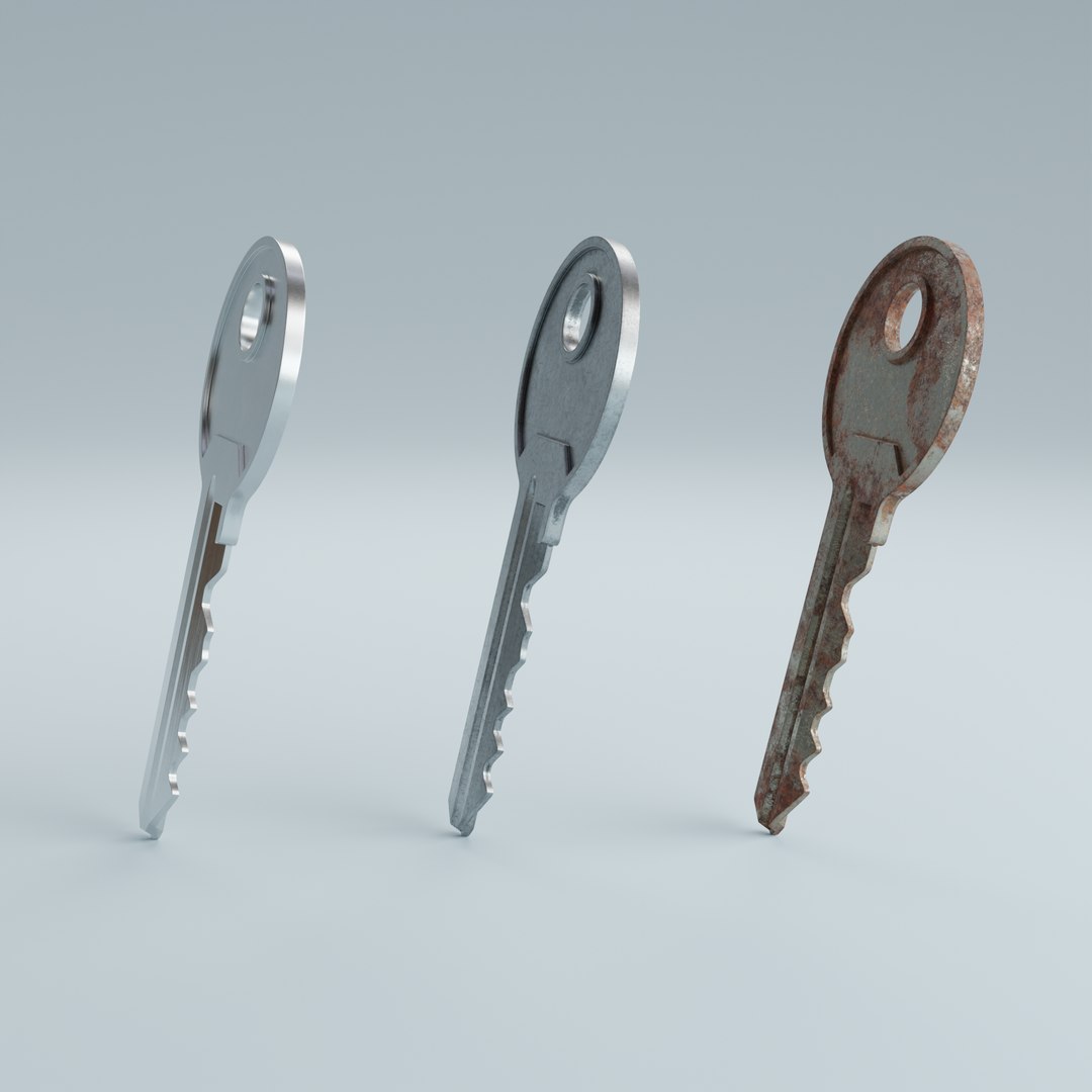 3D Key 1 Model - TurboSquid 1989114