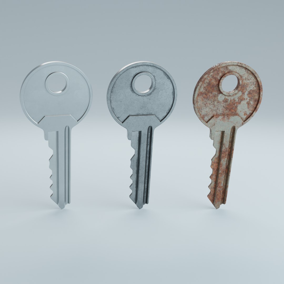 3D Key 1 Model - TurboSquid 1989114