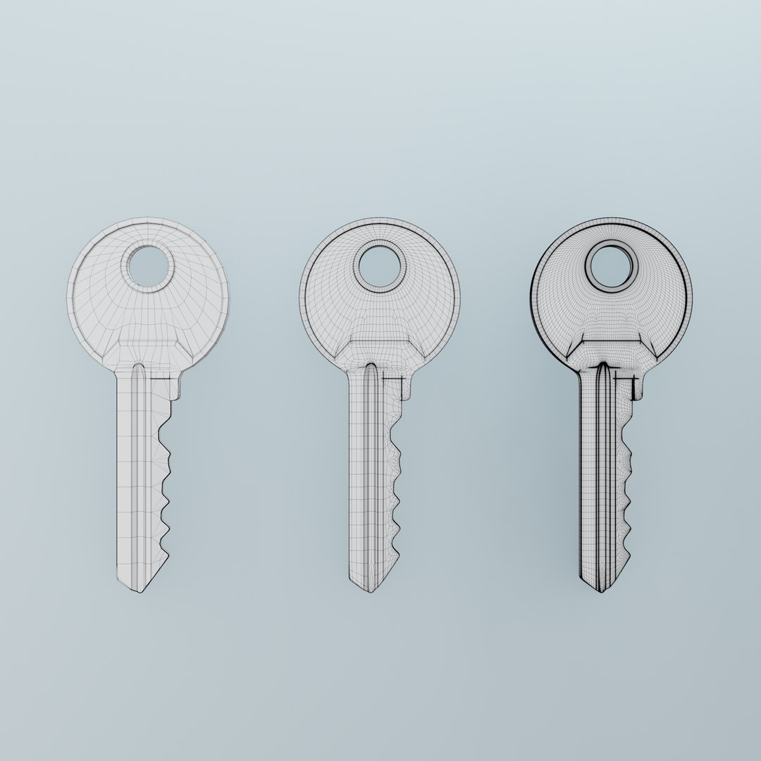3D Key 1 Model - TurboSquid 1989114
