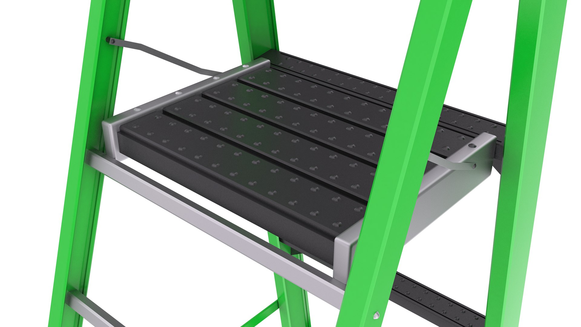 3D Step Ladder - Green - TurboSquid 1924547