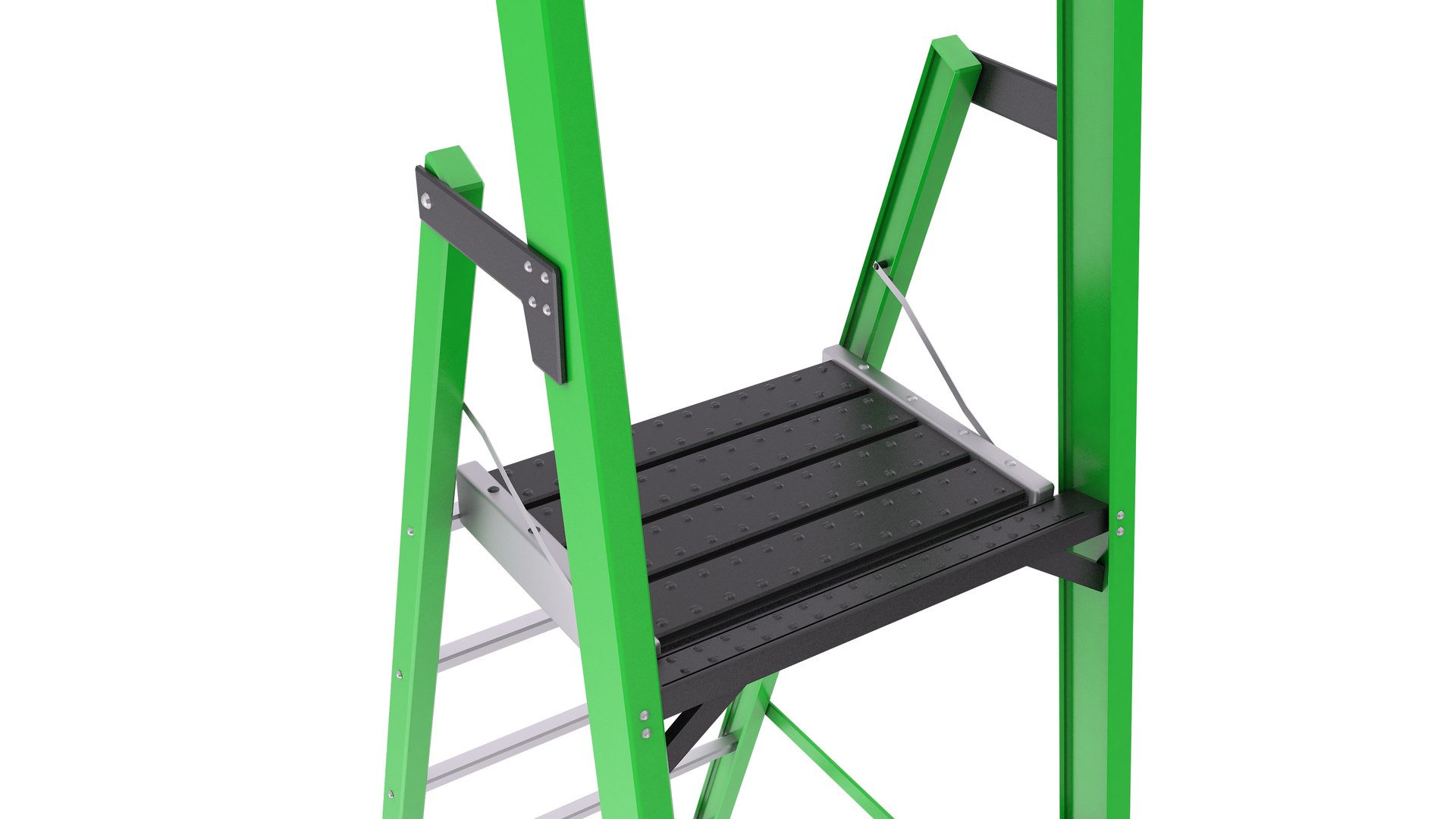 3D Step Ladder - Green - TurboSquid 1924547